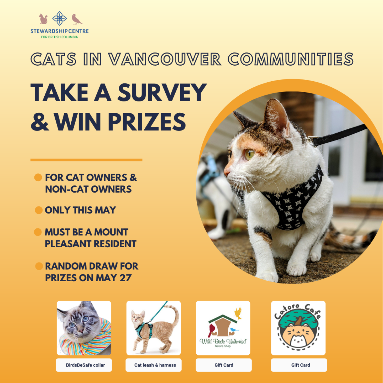 Survey for prizes: Cats in Vancouver - Stewardship Centre for BC